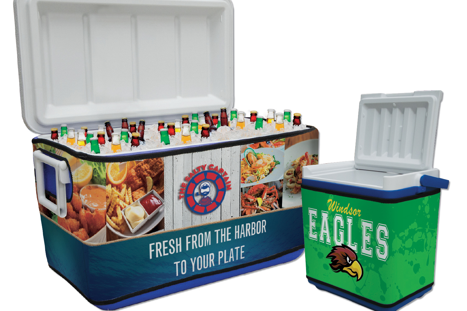 Creative Banner Displays brings graphic wraps to coolers - Sign Media