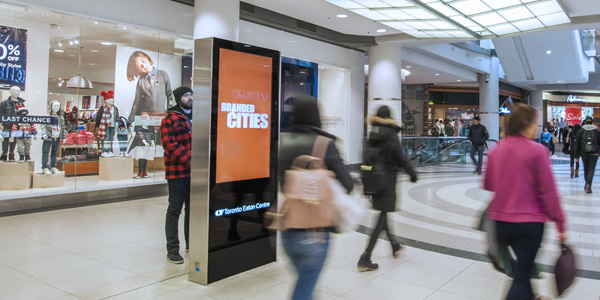 Eaton Centre directories upgraded with digital signage - Sign Media