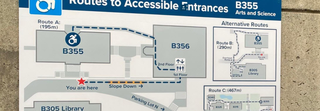 Students, employees share feedback on wayfinding at VIU - Sign Media Canada