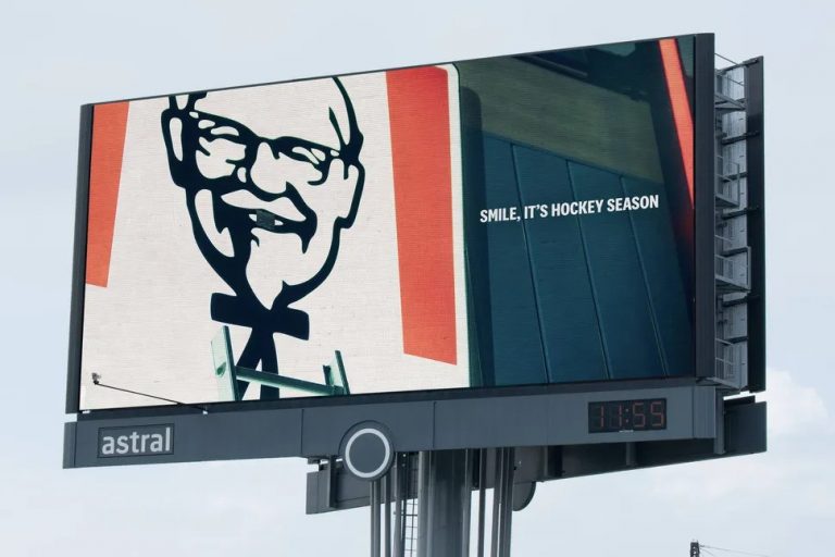KFC’s colonel gets a signage makeover to celebrate hockey season - Sign ...